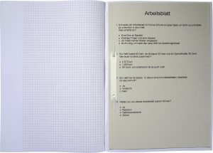 Heft mit Schnellhefter